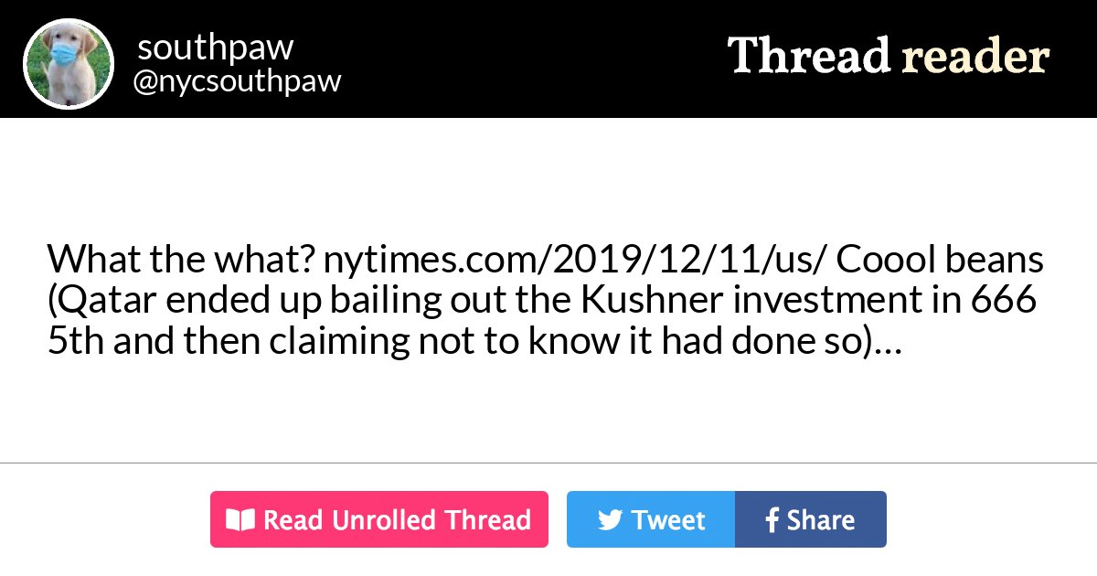 Thread by @nycsouthpaw: "What the what? nytimes.com/2019/12/11/us ...