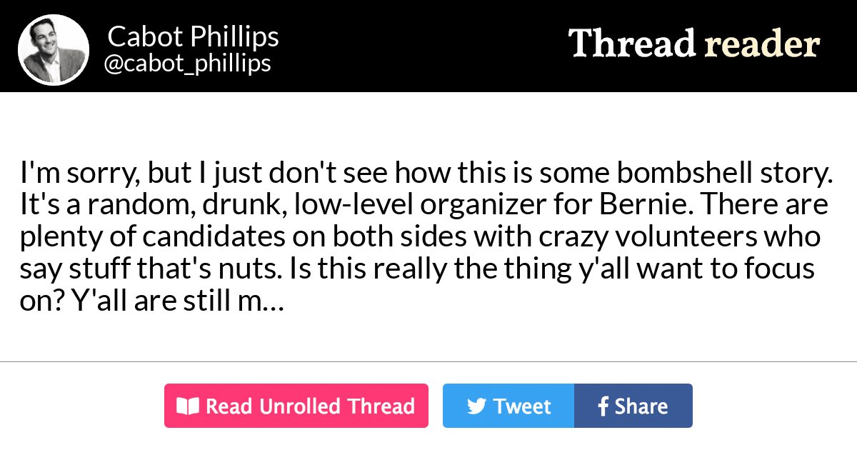 Thread by @cabot_phillips: I'm sorry, but I just don't see how this is ...