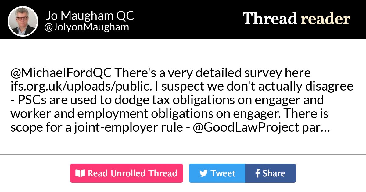 Thread by @JolyonMaugham: @MichaelFordQC There's a very detailed survey ...