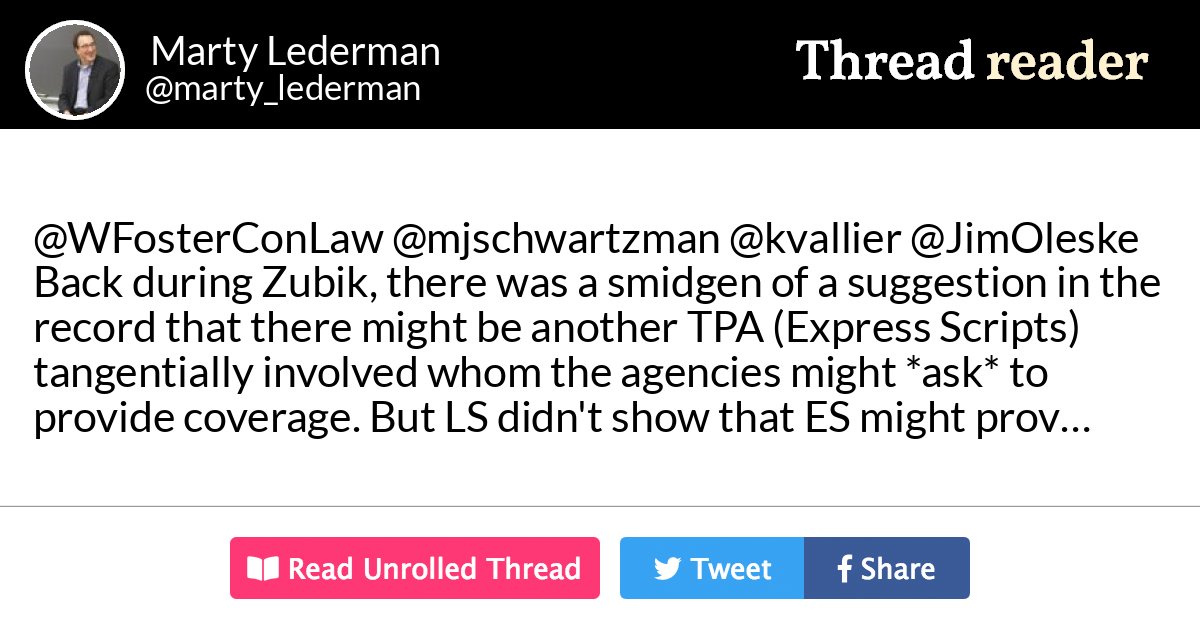 Thread by @marty_lederman: @WFosterConLaw @mjschwartzman @kvallier ...