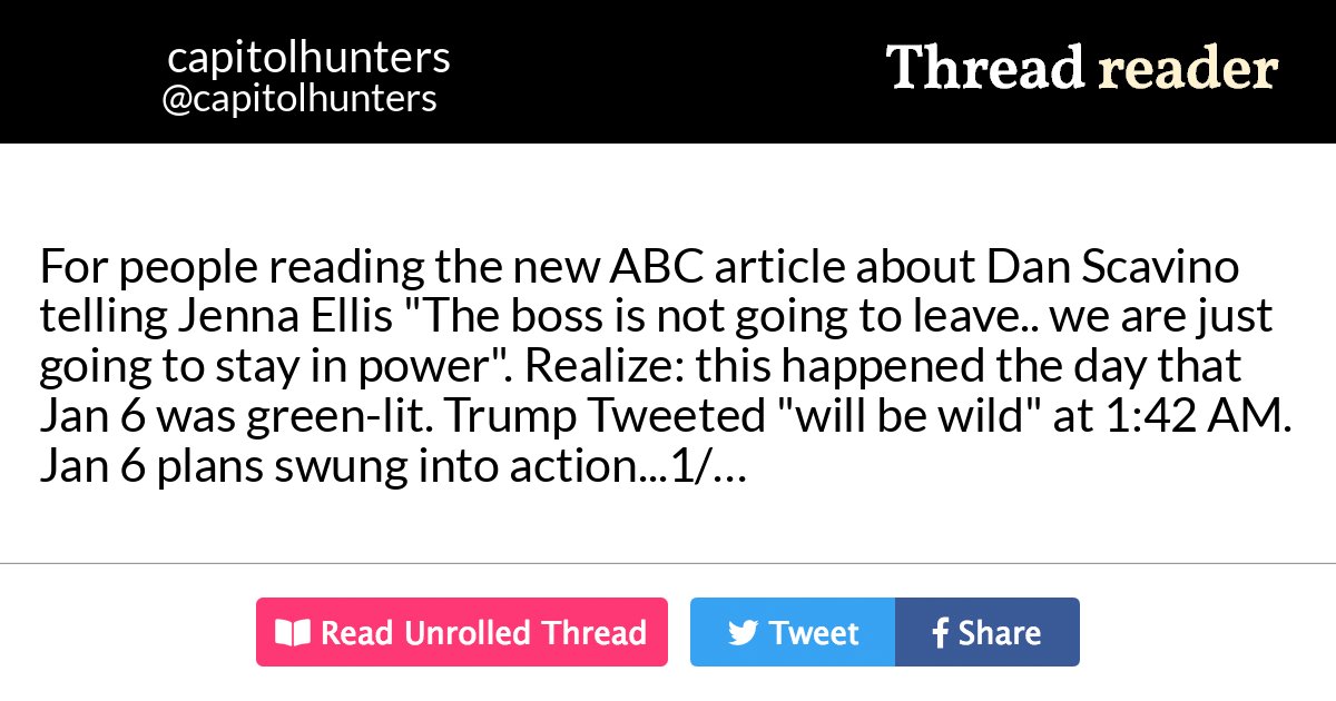 Thread by @capitolhunters on Thread Reader App – Thread Reader App