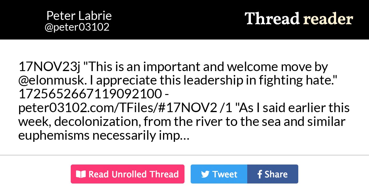 Thread by @peter03102 on Thread Reader App – Thread Reader App